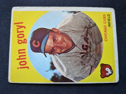 1959 Topps Baseball Card # 77 John Goryl - Chicago Cubs (VG) | eBay