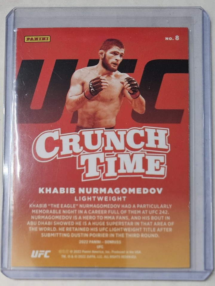 Khabib Nurmagomedov 2022 Donruss UFC Crunch Time Press Proof #8 | eBay