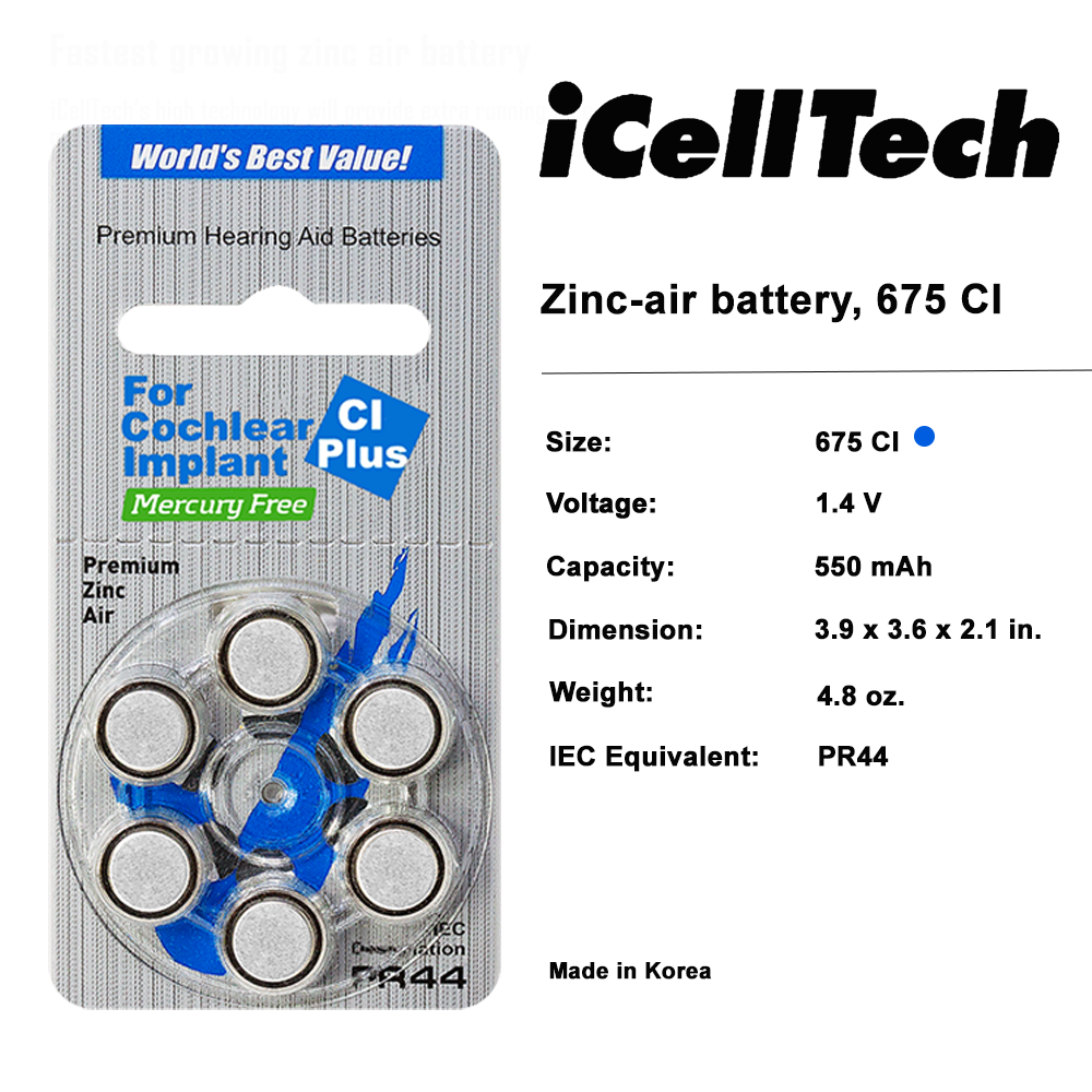 60 Cochlear Implant Batteries (675). USA Shiping for sale online | eBay