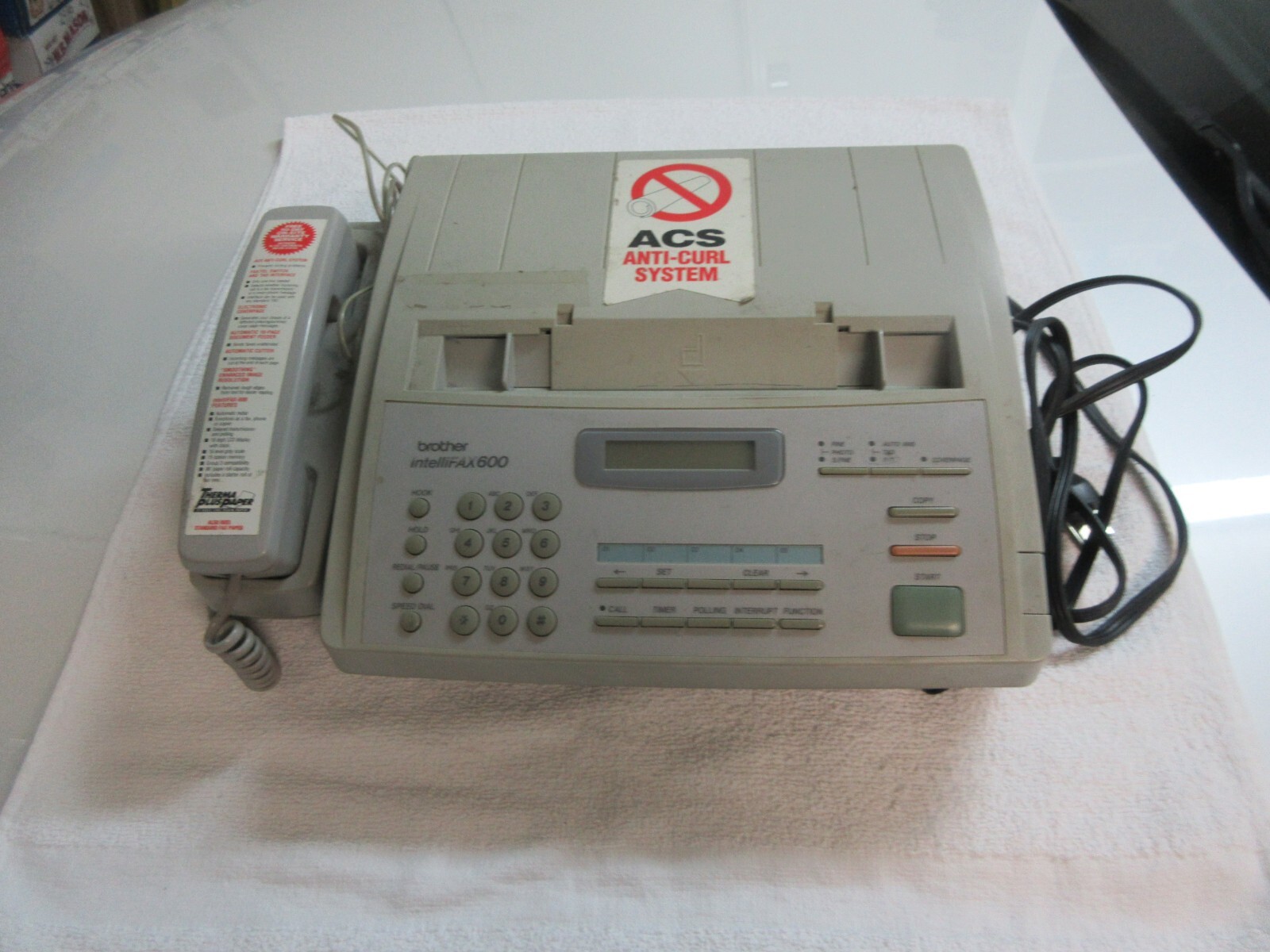 Brother Intellifax 600 Plain Paper Fax Phone. Vintage Rare | eBay
