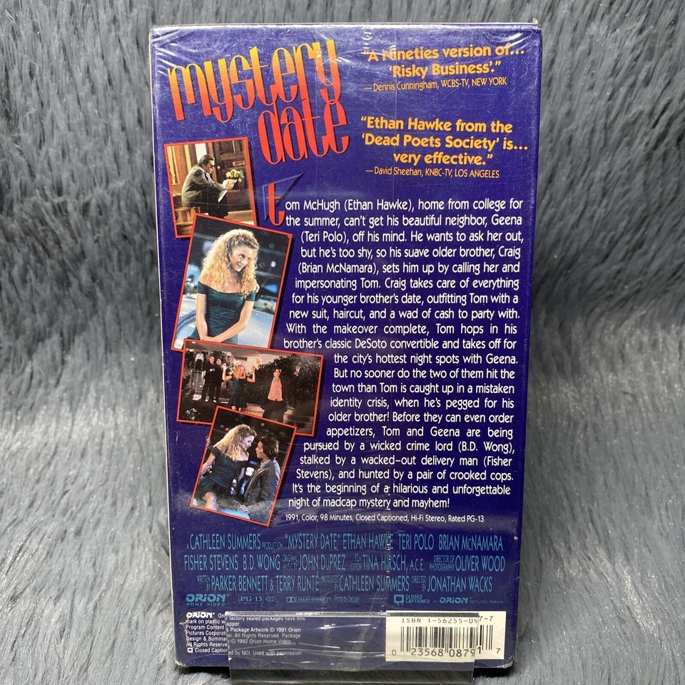 Mystery Date VHS Tape 1991 Ethan Hawke Teri Polo Romantic Comedy ...