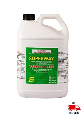 Superway WEED KILLER Glyphosate 360 5Litre LIKE ROUNDUP | eBay Australia
