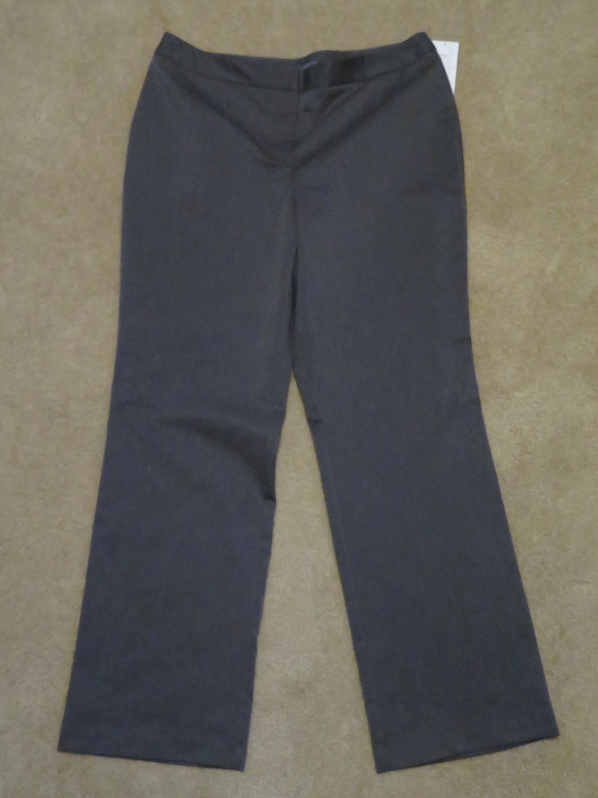 New Women's Hillard & Hanson Stretch Madeline Charcoal Gray Dress Pants ...