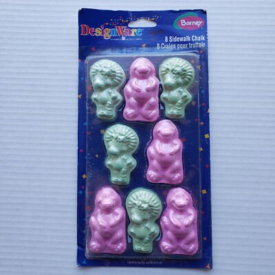 Vintage 2000 DesignWare American Greetings Barney & Baby Bop Sidewalk ...