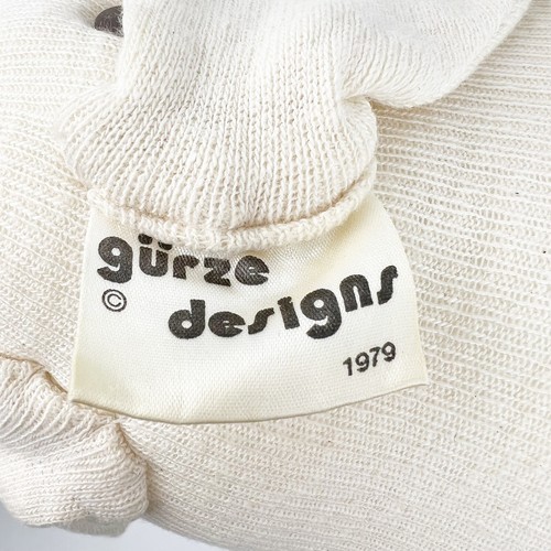 Vintage Gurze Designs 1979 Rabbit Plush Bunny Stuffed Animal Cream 11 ...