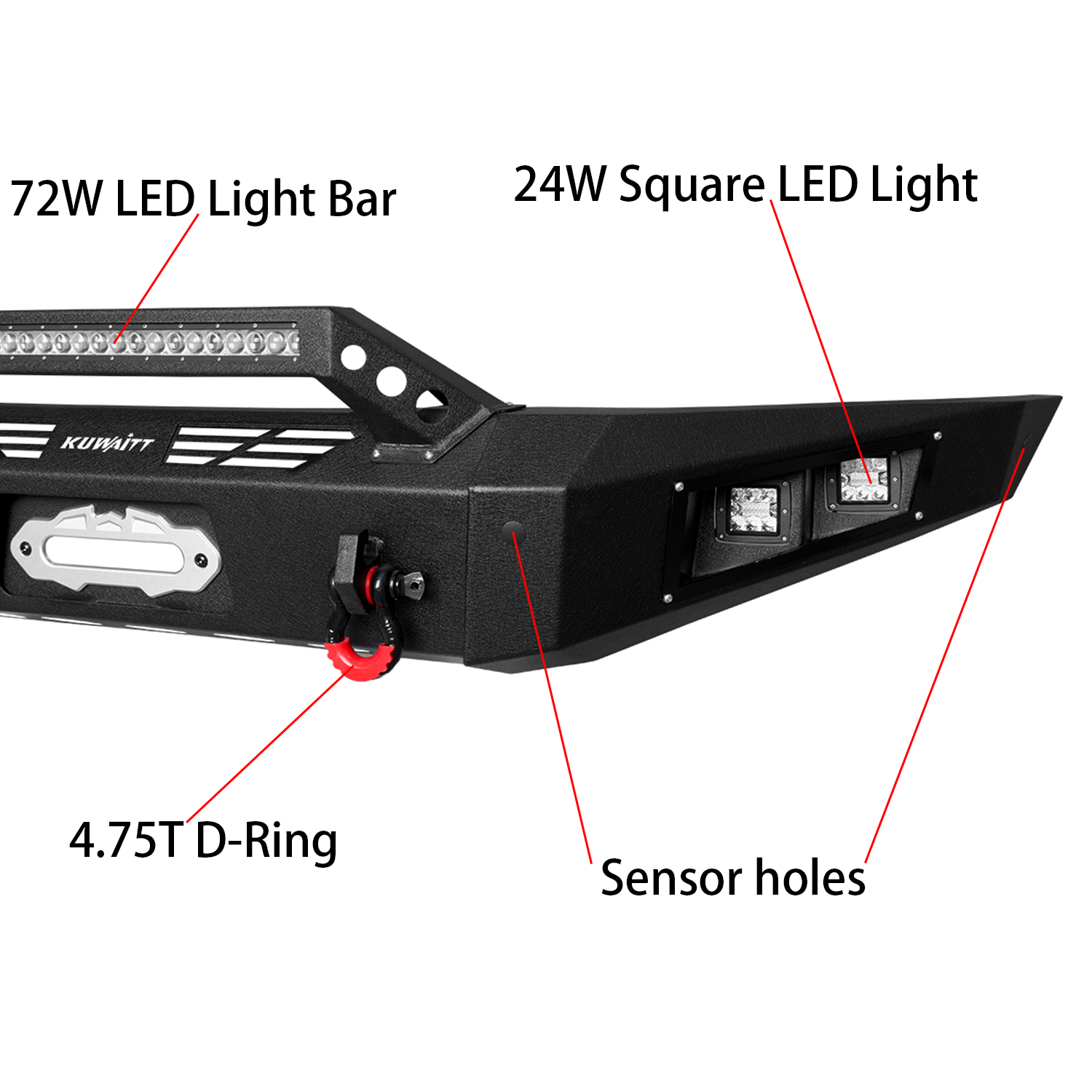 Vijay For 2010-2014 Ford F150 SVT Raptor Front/Rear Bumper W/Winch ...