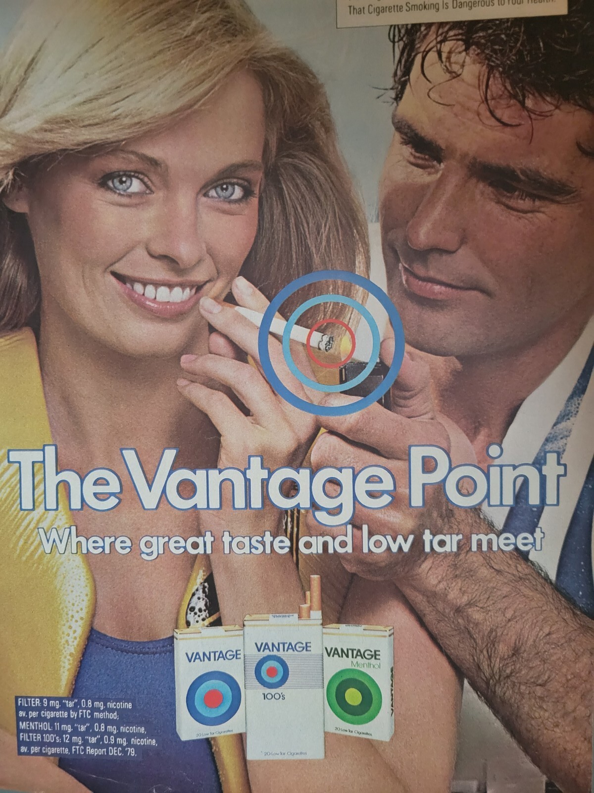 1979 Vantage cigarettes man Pretty Blonde Woman Smoking Vintage ad | eBay