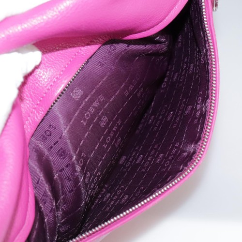 Loewe Heritage Messenger Leather Pink Leather Shoulder Bag Bag ...