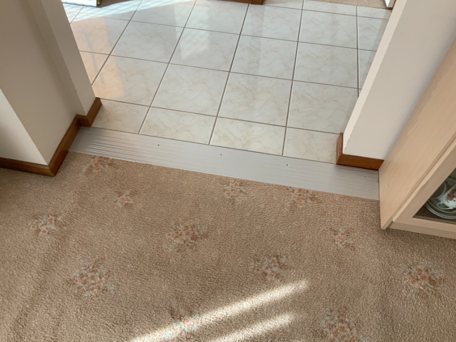 Aluminium threshold doorway ramp wheelchair wedge disability 1:8 ...