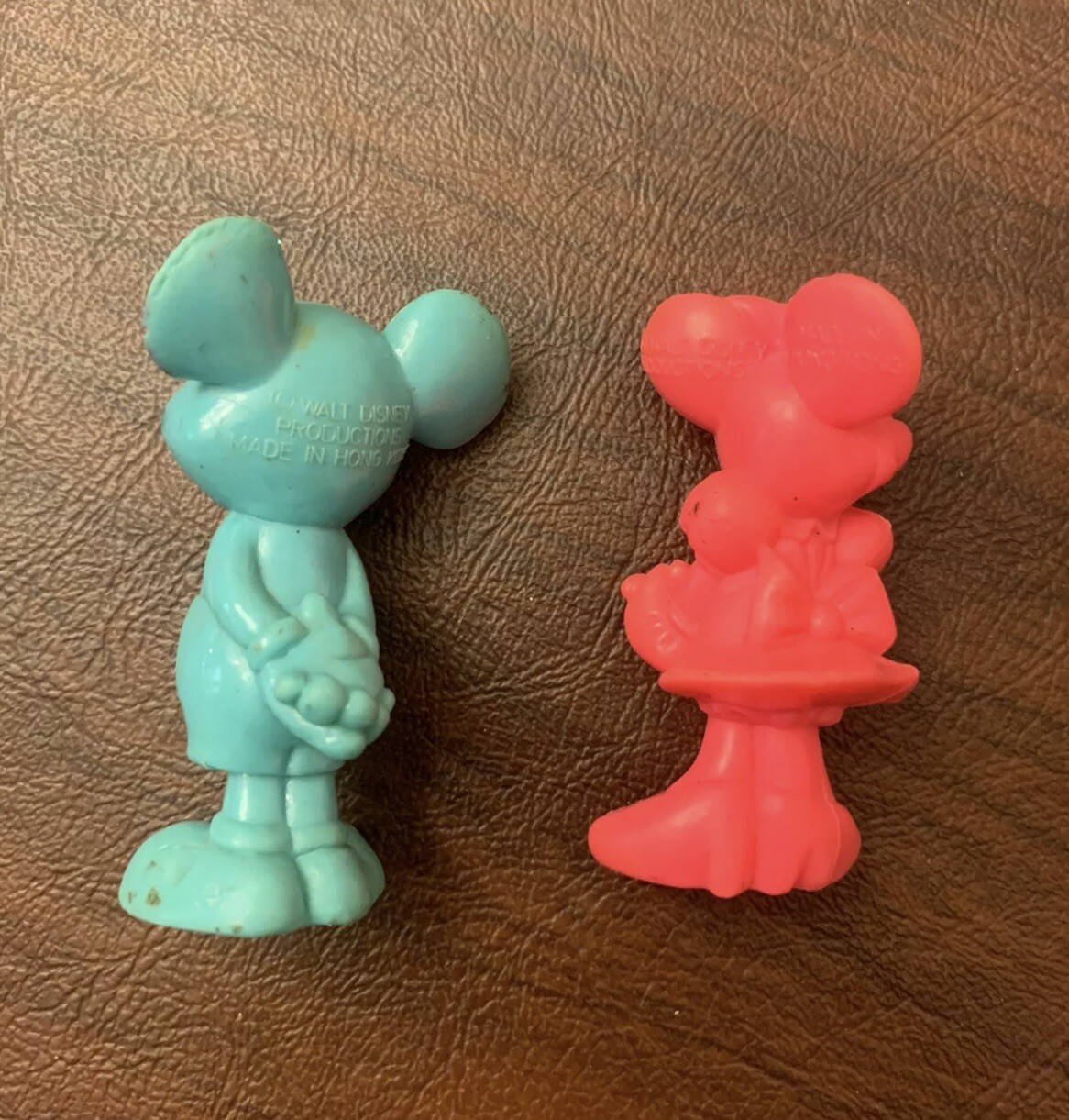 Vintage Disney Minnie Mouse and Mickey Mouse Blue and Pink Rubber ...