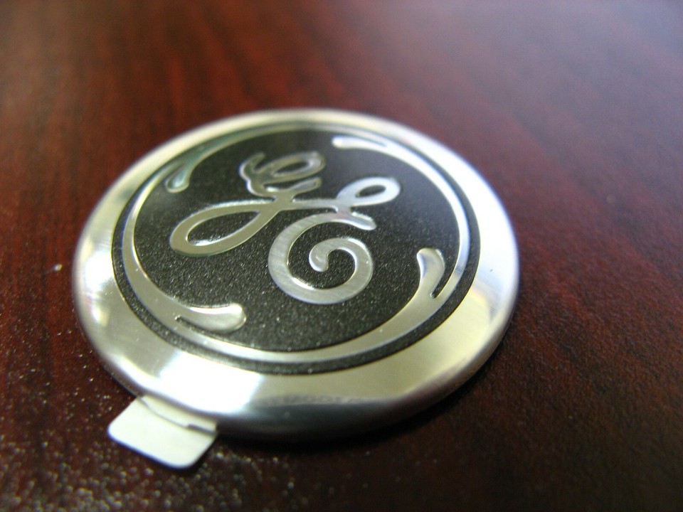 GE Badge Nameplate Decal, WH01X10648, 1.09" DIA x 0.14" Thick, OEM ...