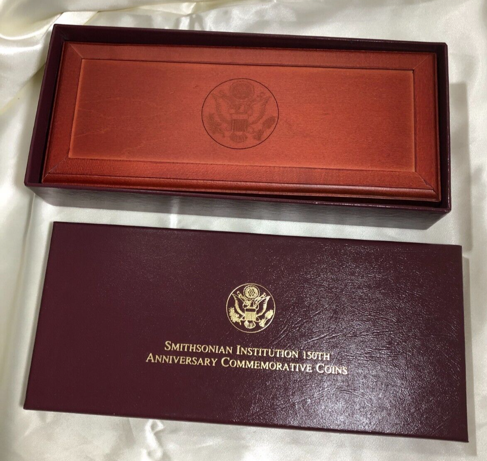 1996 Smithsonian 4 Coin 150th Anniversary Gold & Silver Set w/OGP ...