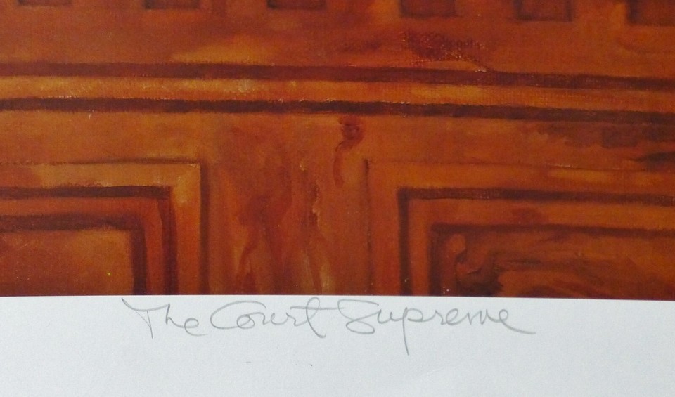CHARLES BRAGG The Court Supreme Hand Signed Lithograph US Artist 1931 ...