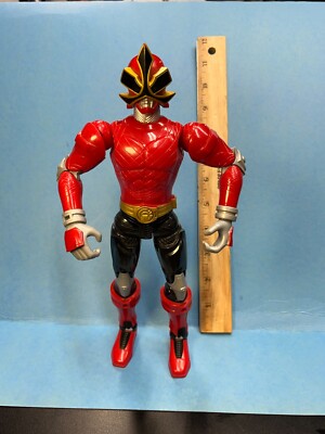 2011 Bandai Power Rangers RED RANGER Samurai Force 10" Action Figure ...
