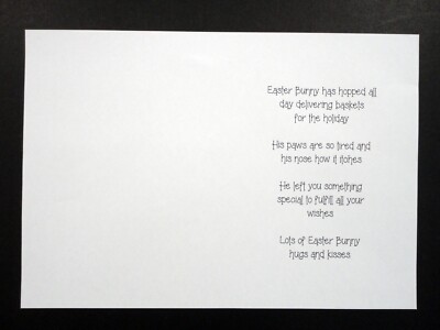 Card Inserts-Assorted Funny Easter Greetings for 5" x 7" Cards ...