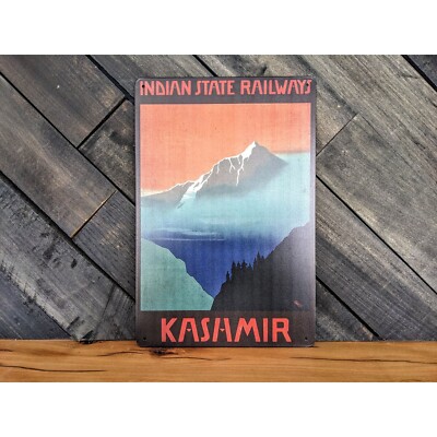 Indian State Railways - Kashmir Sign | eBay