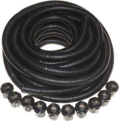 10 Metre 20mm Flexible Conduit Tube Contractor Pack with 10 Glands and ...