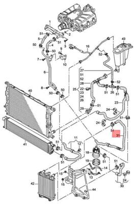 NEW AUDI Q5 8RB COOLANT HOSE 8R0145919 14-16 ORIGINAL | eBay