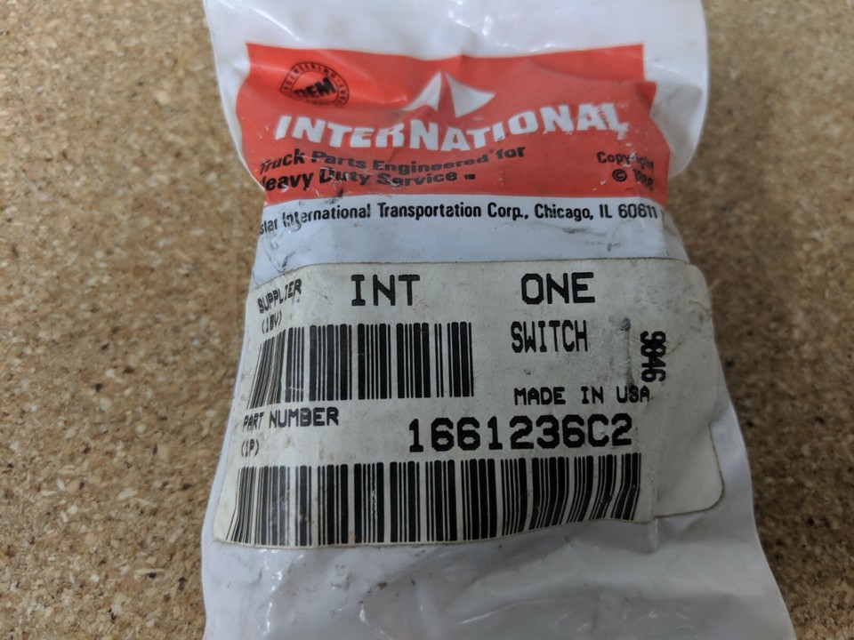 Windshield Washer Control Switch for International # 1661236C2 Ref ...