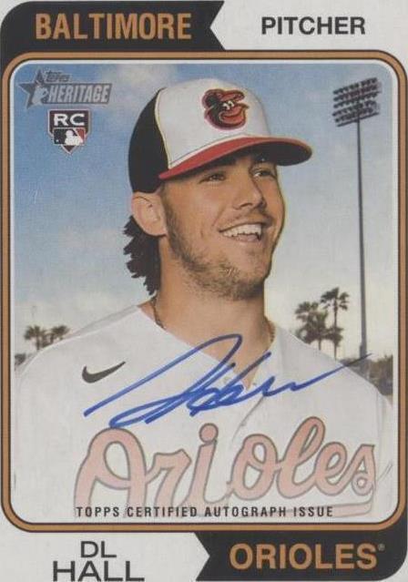 2023 Topps Heritage - Real One Autographs DL Hall #ROA-DHL (AU, RC ...
