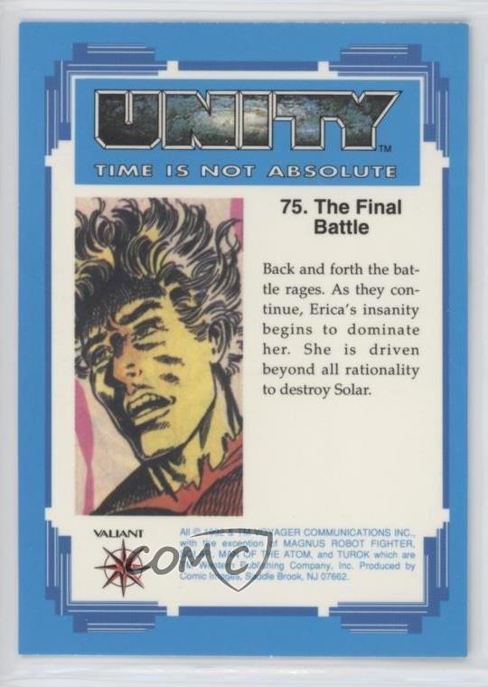 1992 Comic Images Unity The Final Battle #75 te2 | eBay