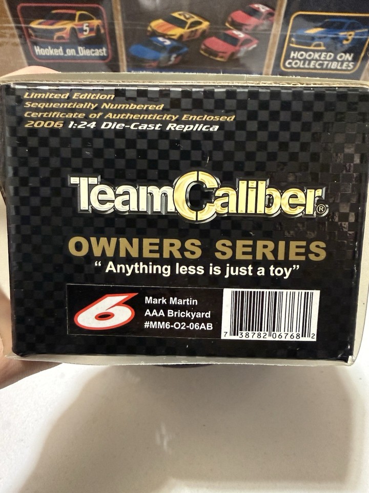 RARE* Mark Martin #6 AAA BRICKYARD Team Caliber OWNERS SERIES 2006 1/24 ...