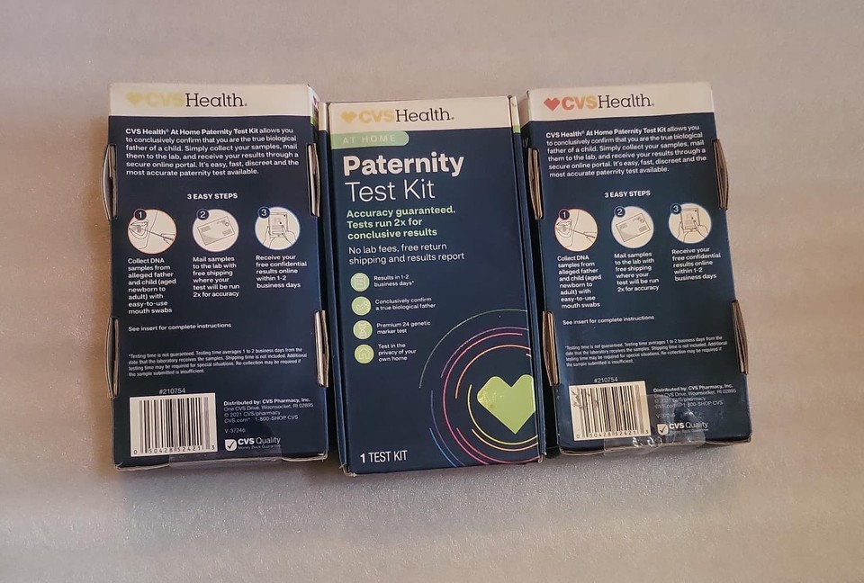 ⭐ CVS Paternity Test Kit Lot of 3 ⭐ At-Home DNA Test Kits ⭐ Factory ...
