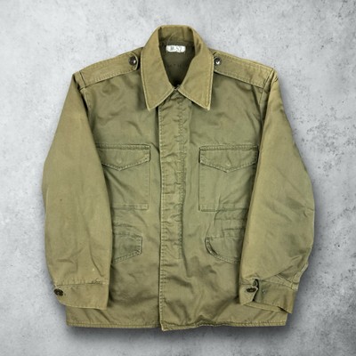 Vintage M52 Field Jacket Faded Drab Olive Green US Military Sateen Coat ...