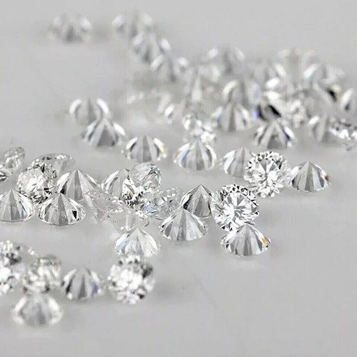 1 CT Natural White Diamond 3 mm 10 Pcs Round Cut VVS1 D Grade GDGL ...