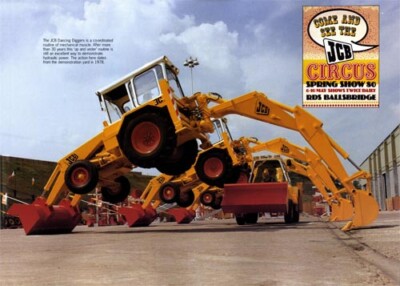 Vintage JCB 3c Circus Display Digger Backhoe | Grelly USA