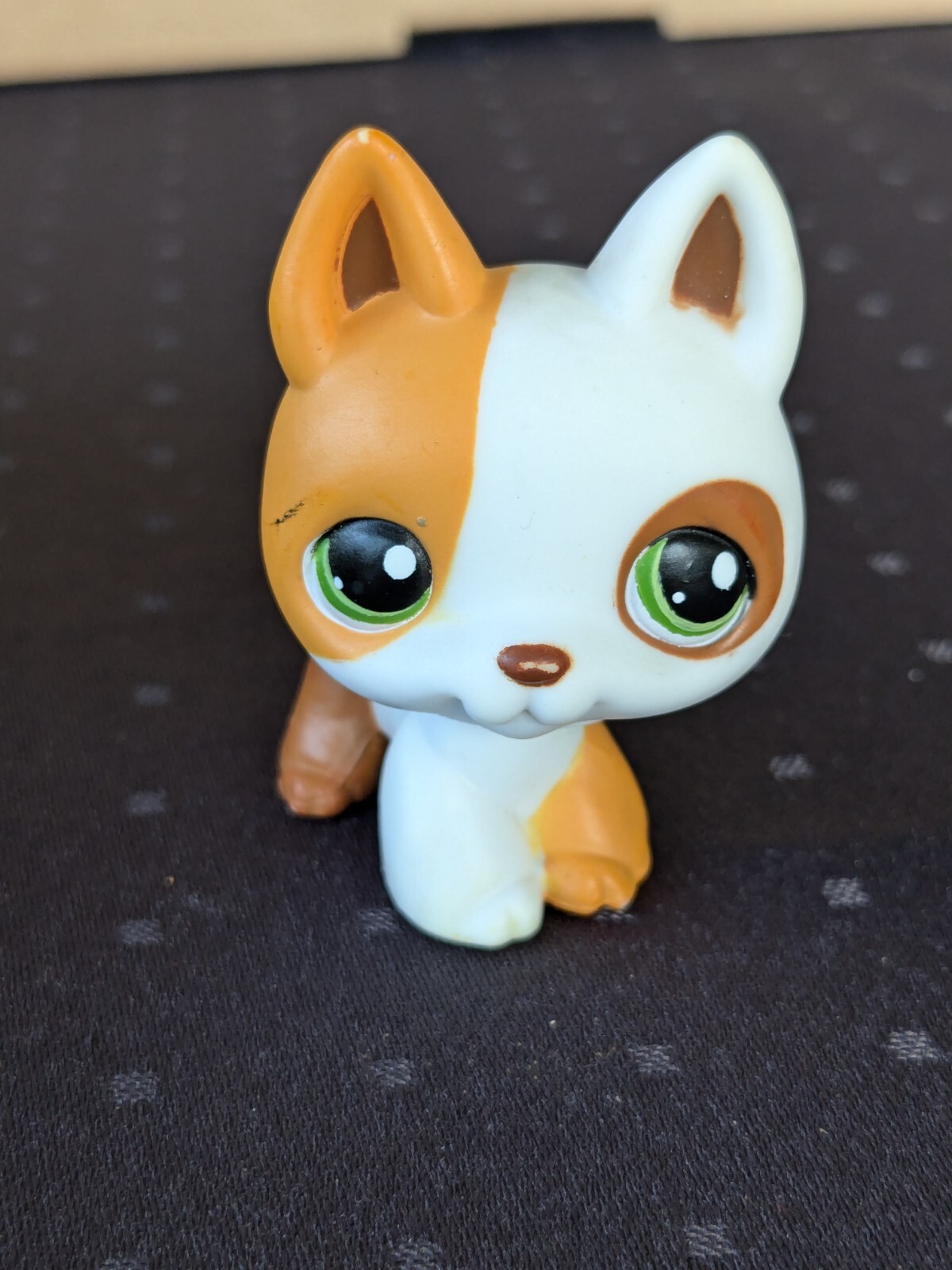 LPS Littlest Pet Shop # 127 White Tan Brown Green Eyes | eBay