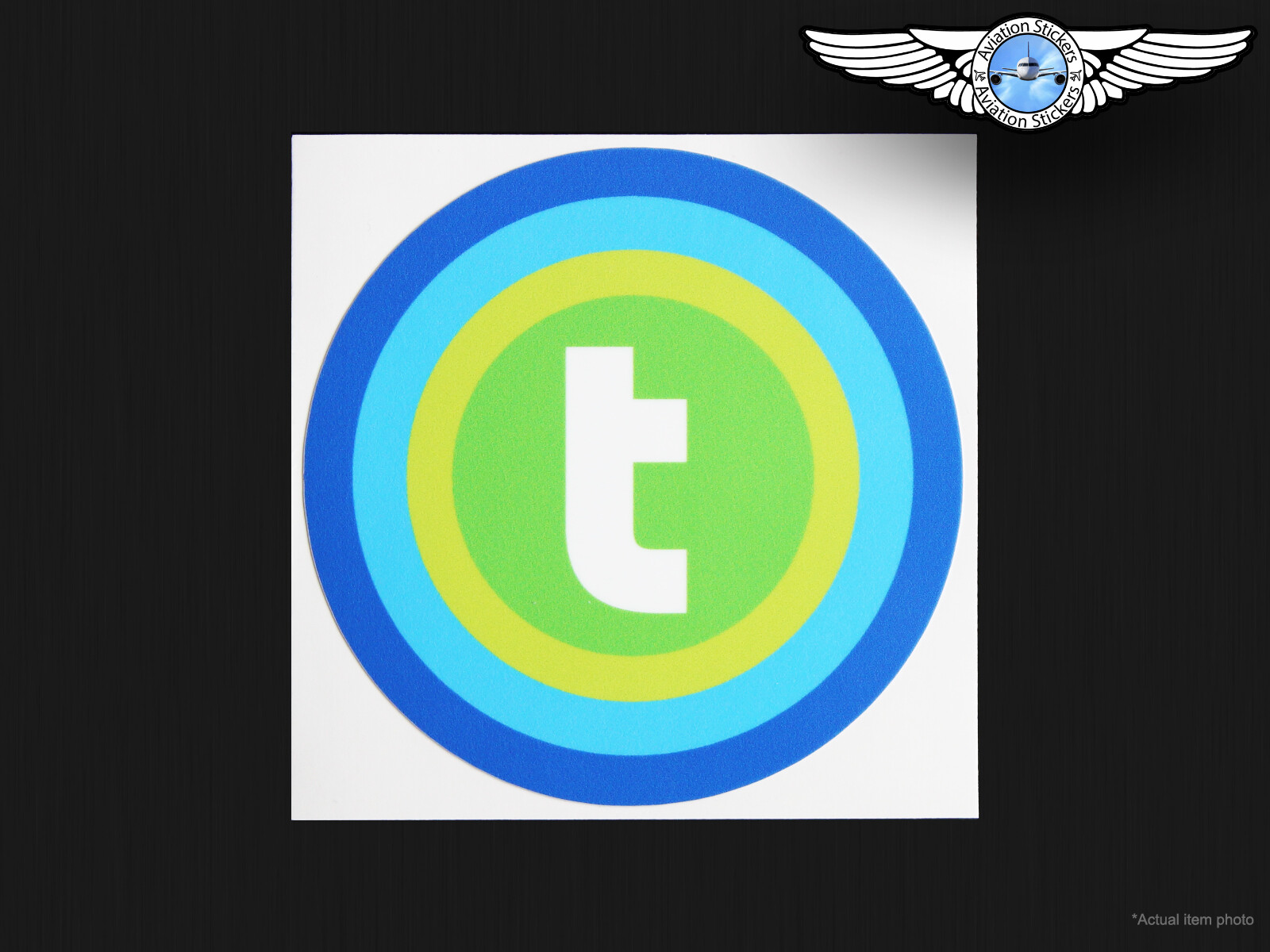 TRANSAVIA OLD ROUND LOGO STICKER / DECAL | eBay UK