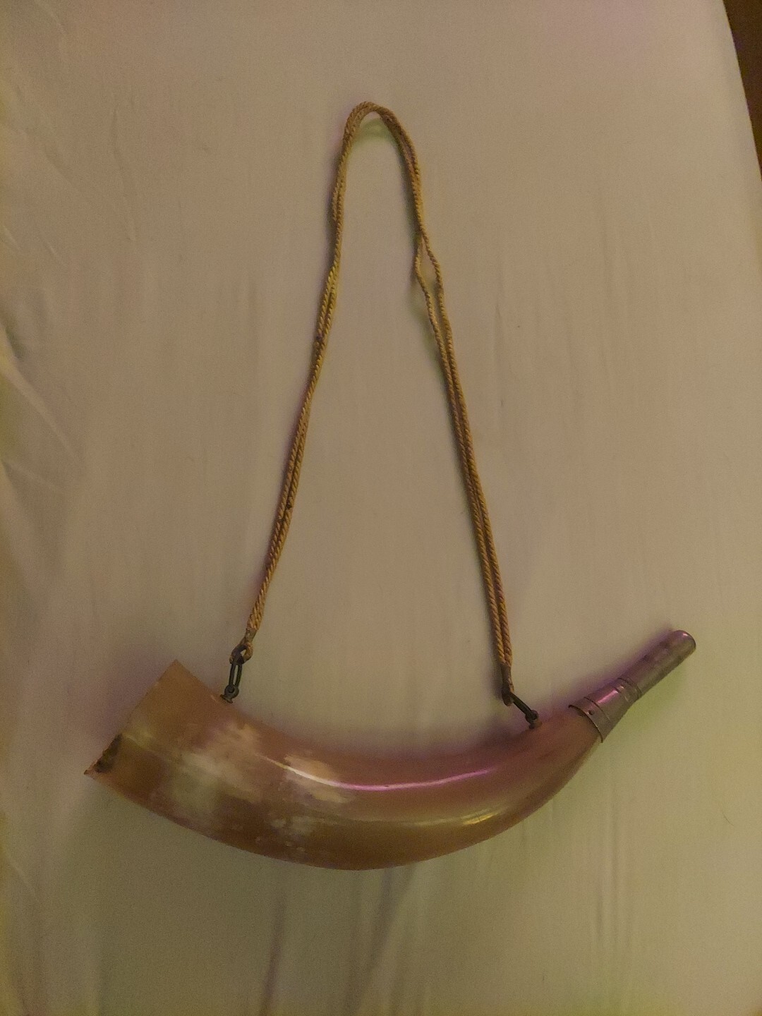 Vintage Musket Ball Black Powder Horn | eBay