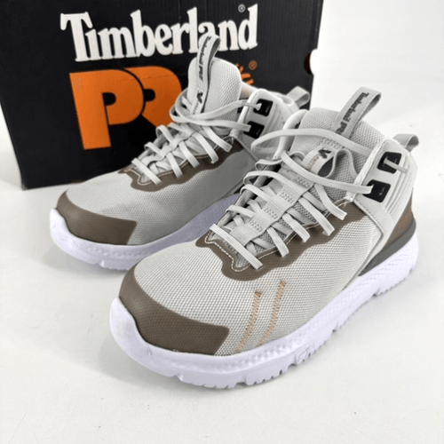 NIB Timberland PRO Women's Setra Mid Comp Toe Work Boot Grey/Gold Size ...