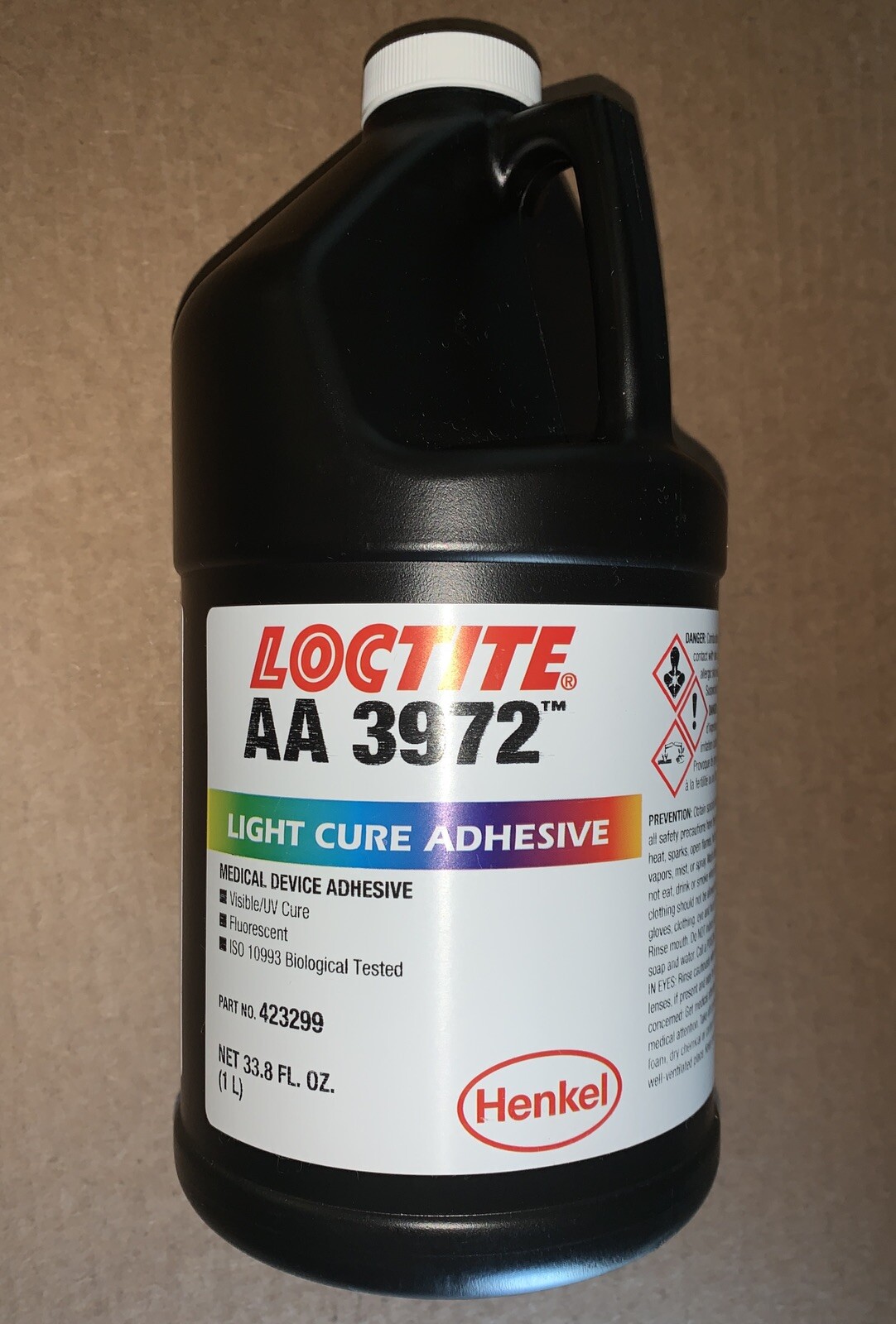 Loctite AA 3972 1 Liter Medical Grade - Light cure Adhesive Part No ...