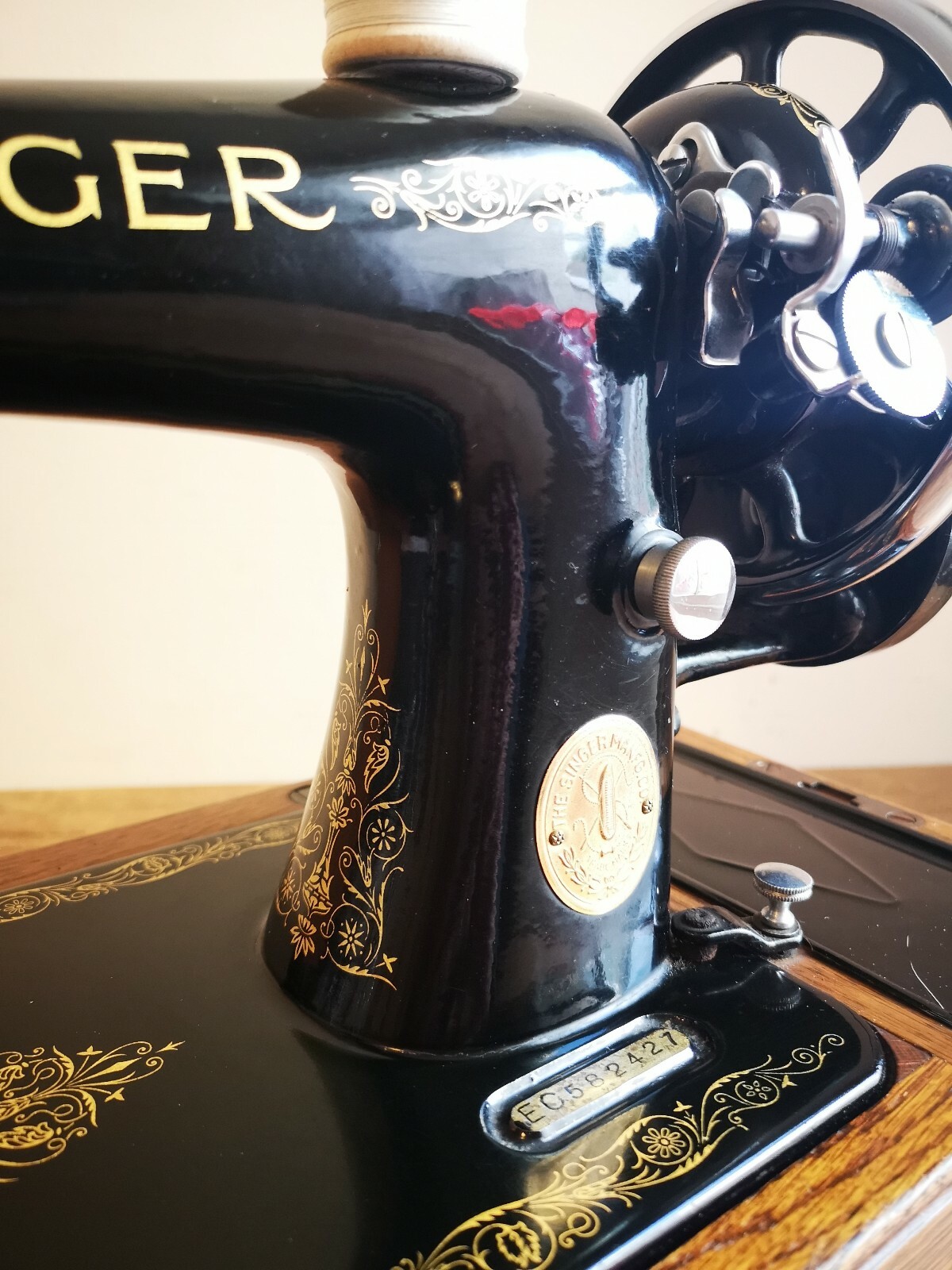 Prettiest early ¾ size Singer 99k sewing machine ~ Stunning timewarp ...