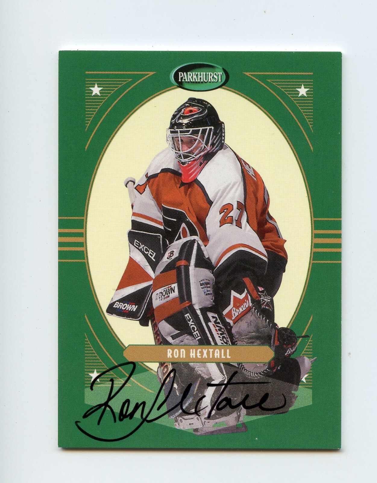 01-02 PARKHURST AUTOGRAPH AUTO #PA-50 RON HEXTALL FLYERS *70133 | eBay