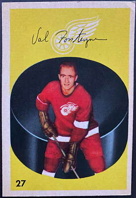 1962 Parkhurst Val Fonteyne #27 Detroit Red Wings NHL Hockey Card ...