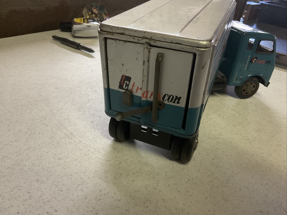 Vintage truck Tc Trans Con Friction Toy japan semi truck w trailer | eBay