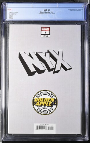 NYX #1 - JeeHyung Lee Golden Apple Shared "Virgin" Variant Cover - CGC 9.8 | eBay