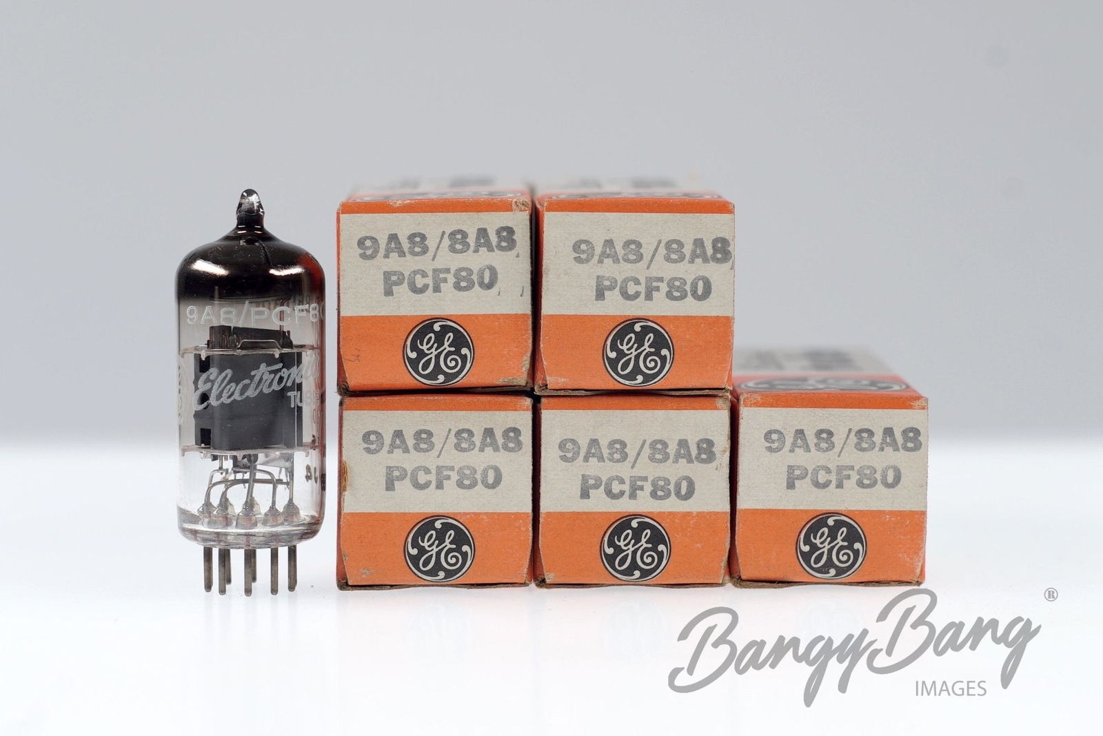 5 Vintage General Electric 9A8/PCF80 Triode-Pentode Frequency Radio/TV ...