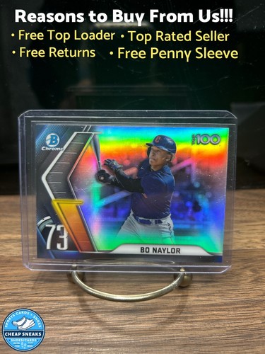 2022 Bowman Chrome Scouts Top 100 Guardians Baseball Card #BTP73 Bo ...