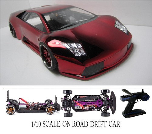 1/10 SCALE Custom Painted LAMBORGHINI RED RC DRIFT CAR 4WD RTR | eBay