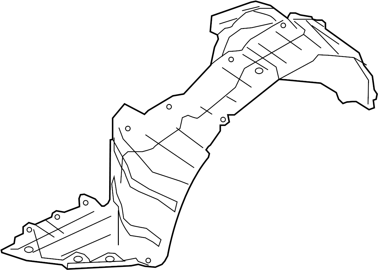 Genuine Nissan Fender Liner 63840-9UF0A for sale online | eBay