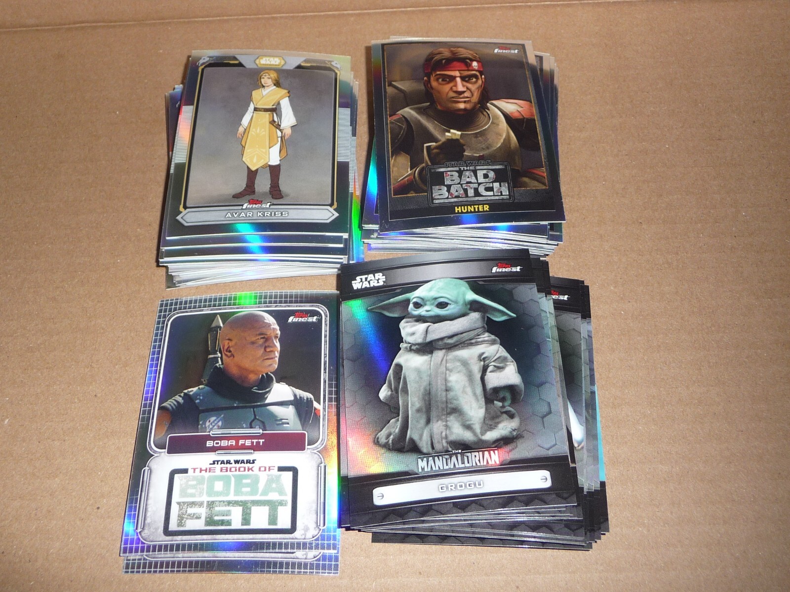2022 Topps Finest Star Wars COMPLETE MASTER SET 100 BASE 62 INSERTS 162 ...