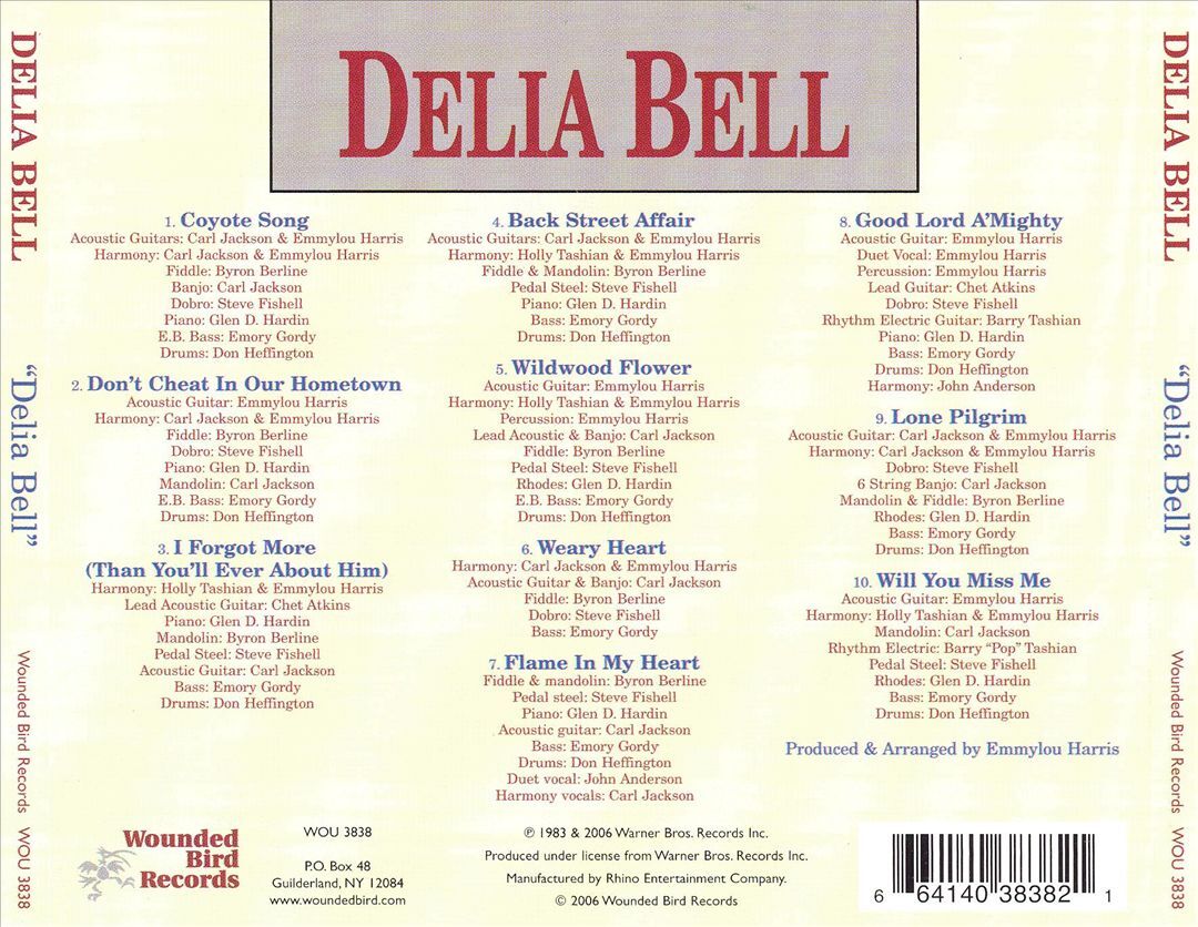 DELIA BELL - DELIA BELL NEW CD 664140383821| eBay