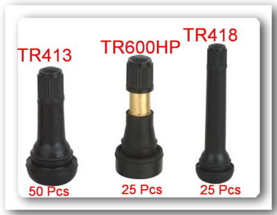 Tire Valve Stem Assortment 50 /TR413 50)(25 / TR418 )(25 / TR600HP ...