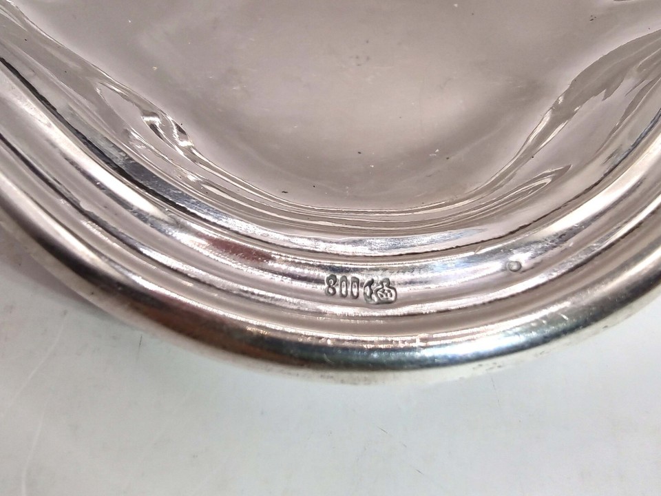 Vintage French Rectangular 800 Silver Tray--176 Grams--Hallmarked | eBay