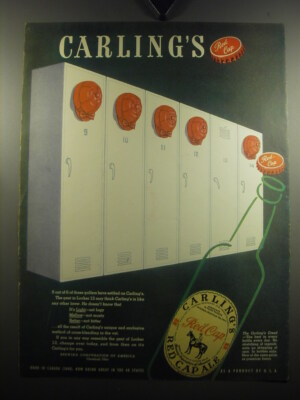 1947 Carling's Red Cap Ale Advertisement | eBay