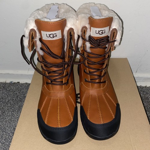 UGG Butte Leather Waterproof Men's Size US 10 Black Winter Snow Boots ...